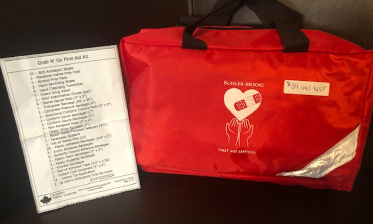 Grab N' Go First Aid Kit - BUHLER FIRST AID